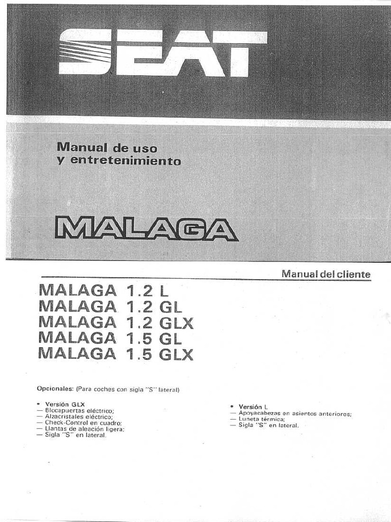 1985-Manual Seat Malaga (1985) | PDF
