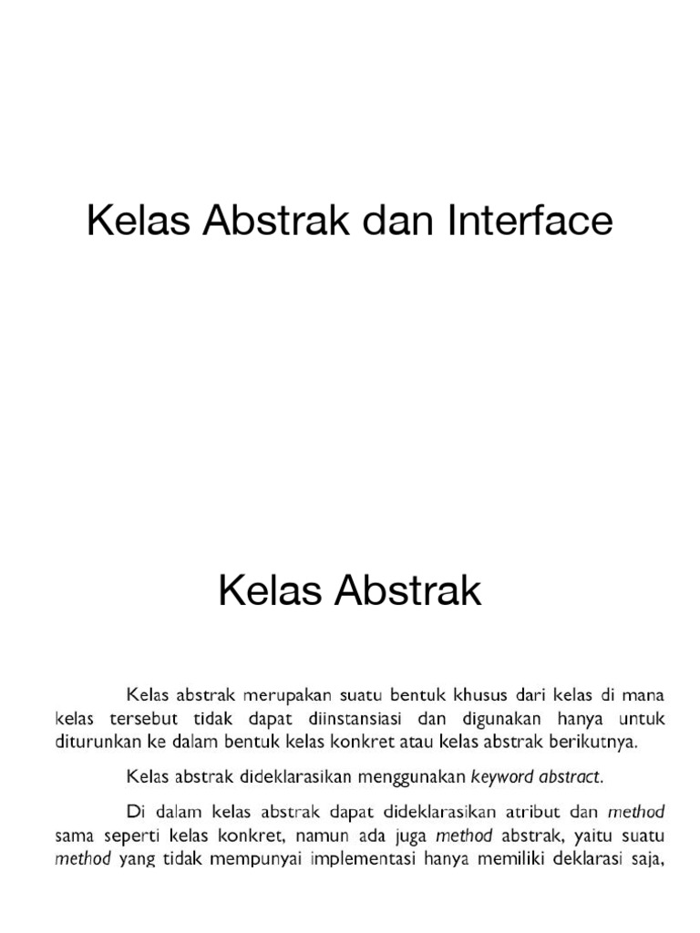 Abstrak Dan Interface Prima | PDF
