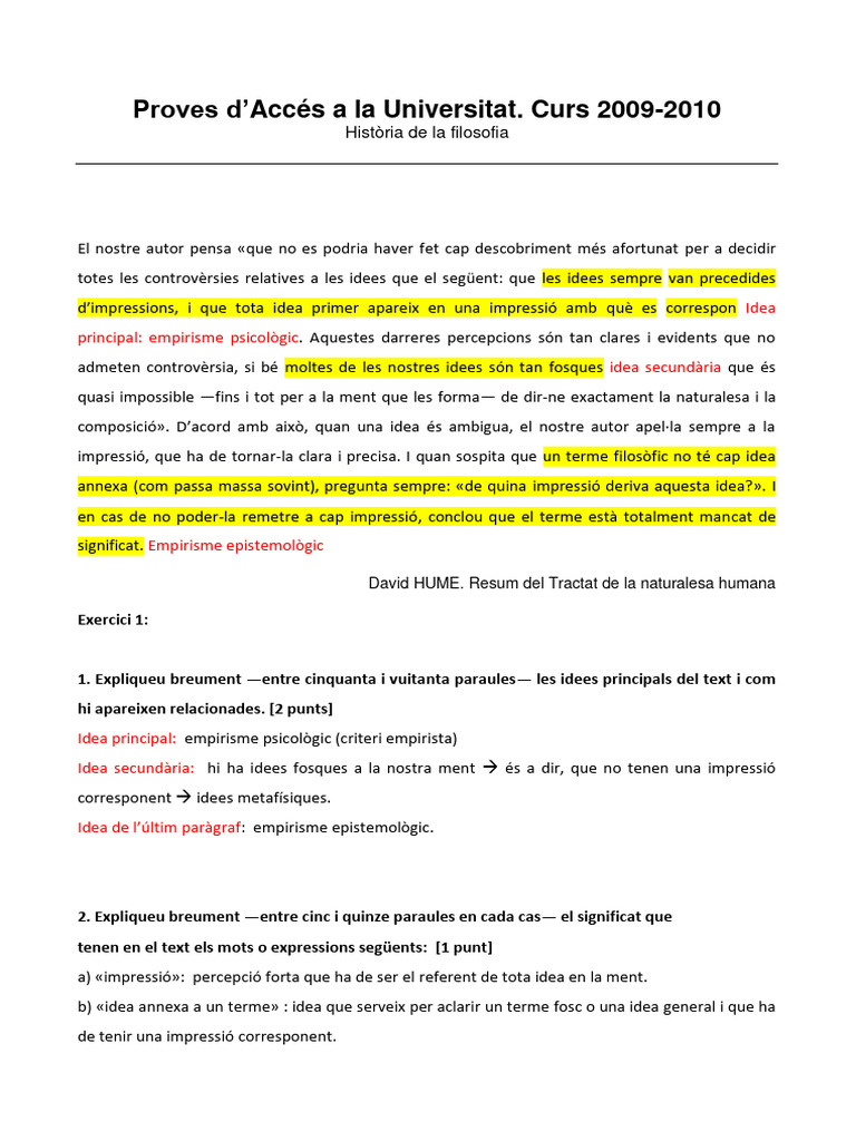 Examen Hume Resolt | PDF