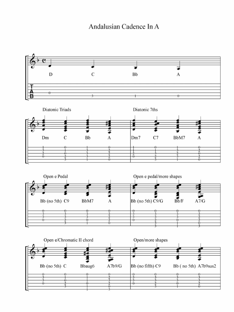 Andalusian Cadence | PDF