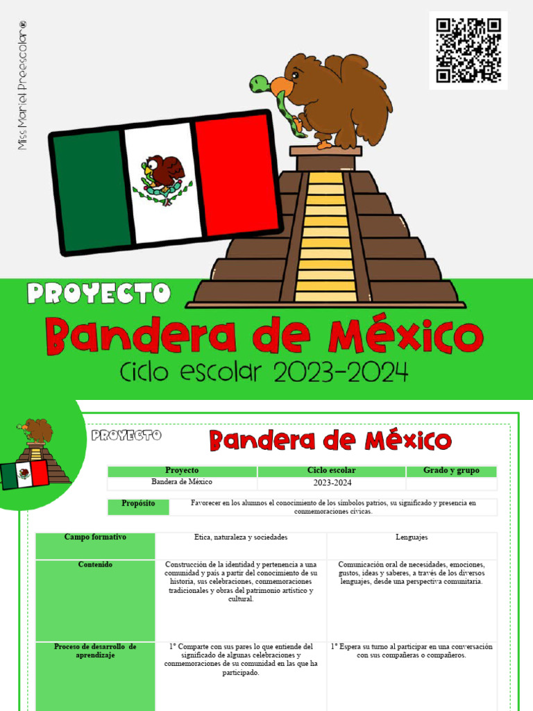 Proyecto BANDERA DE MÉXICO 1RO | PDF