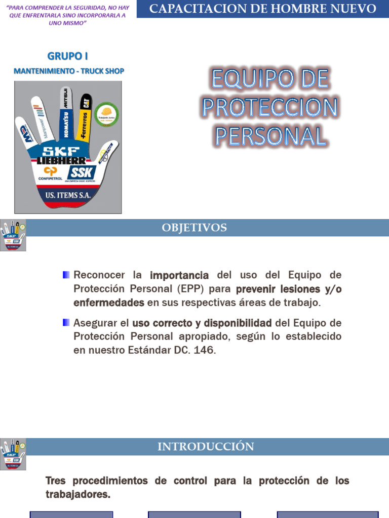 Importancia del Uso de EPP en Seguridad | PDF | Casco | Guante