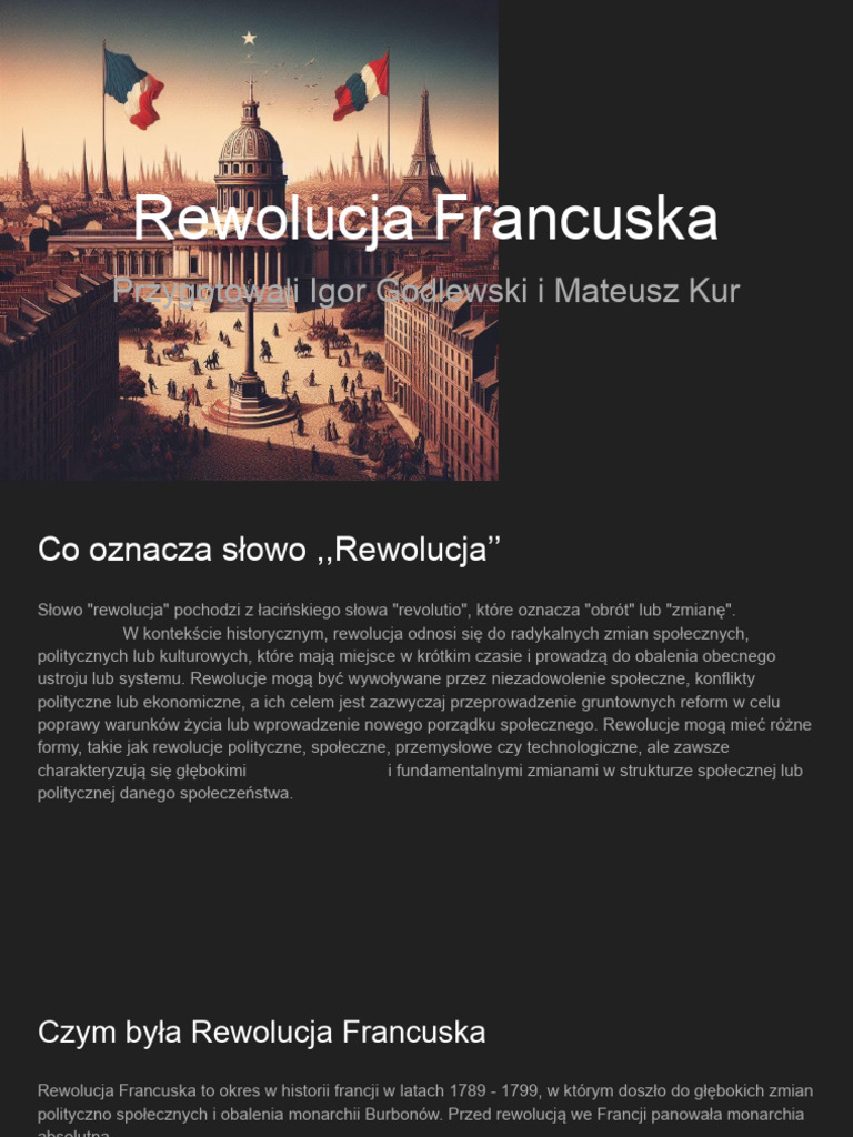 Rewolucja Francuska | PDF