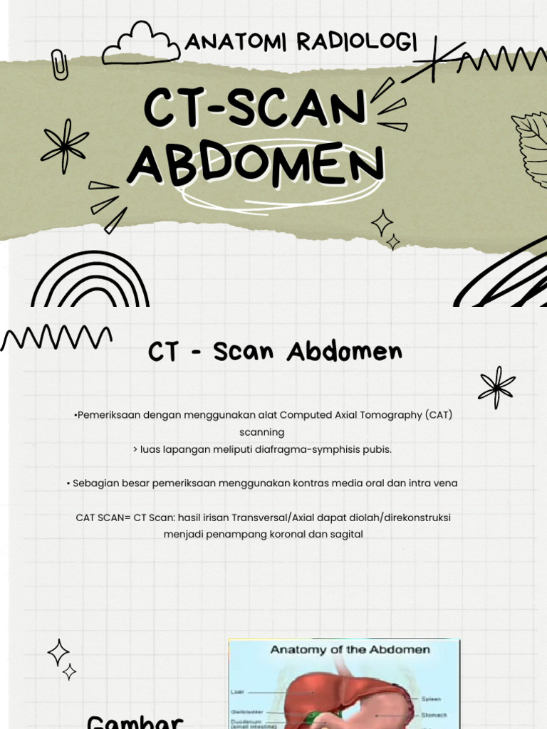 PPT CT SCAN ABDOMEN | PDF