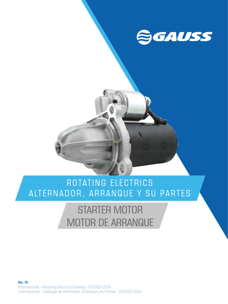 Motores de Arranque GAUSS FABRICA | PDF