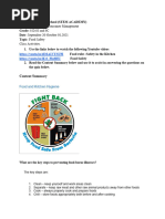 Kitchen Hygiene Rules Activity Pack | PDF | Hygiene | Hazards