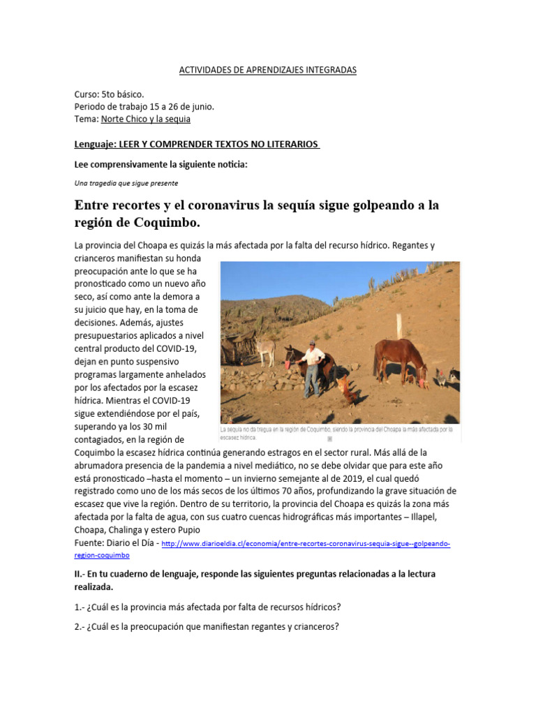 ACTIVIDADES AP 5to | PDF | Precipitación | Clima