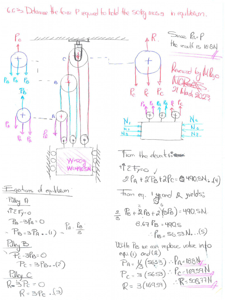 Hibbeler - Engineering Mechanics Statics - Chapter - 6 - P6.63 - 2 | PDF