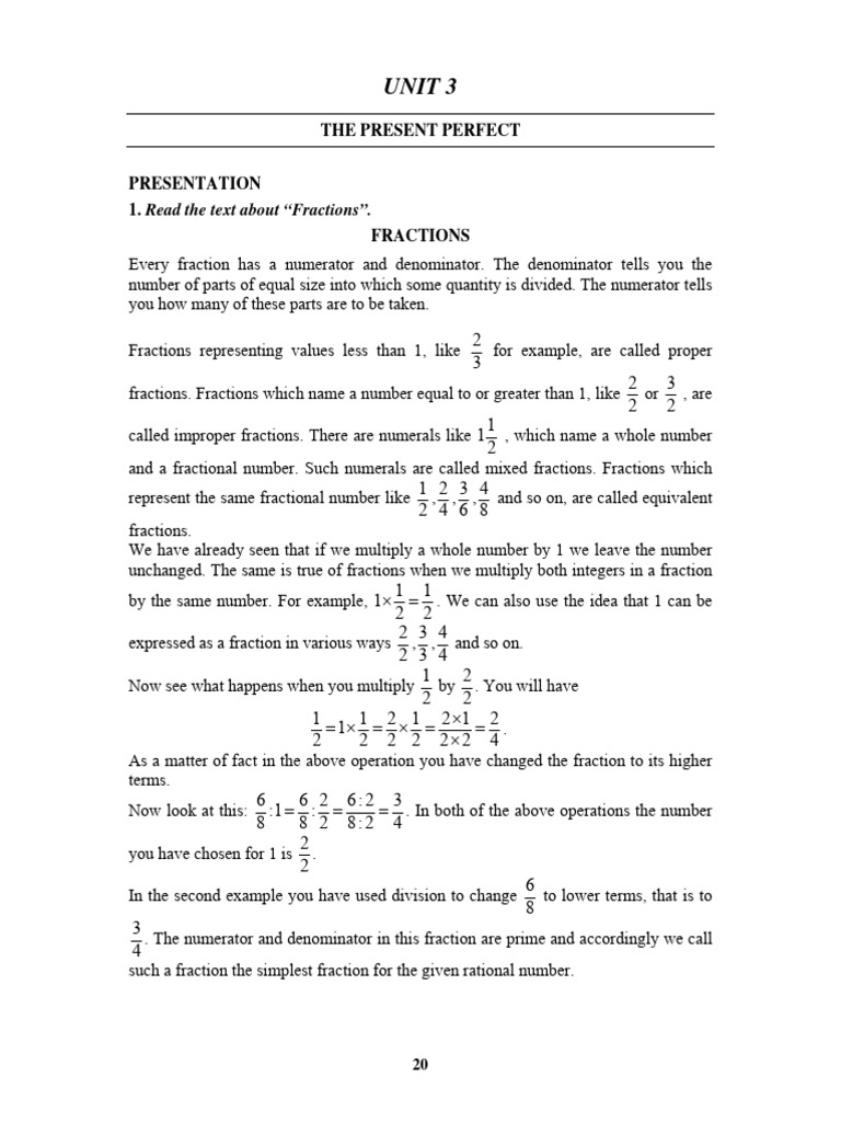 English for Maths Students Master Unit 3 | PDF