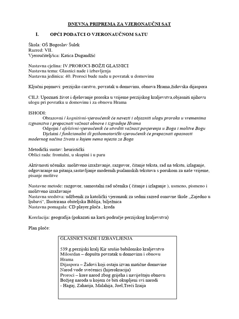 Proroci Bude Nadu U Povratak U Domovinu | PDF