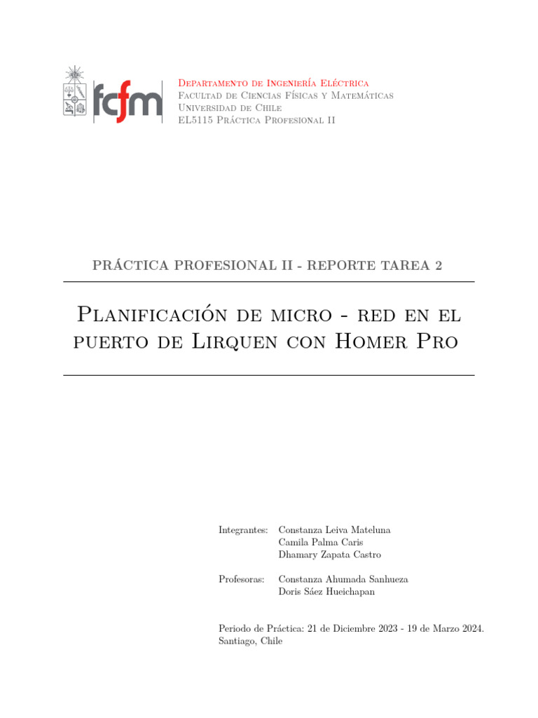 Planificación de Microred en Lirquén | PDF | Energía solar | Cantidades fisicas