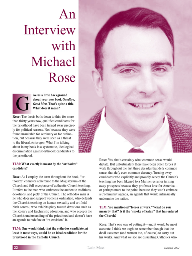GoodBye Good Men - An Interview With Michael Rose | PDF