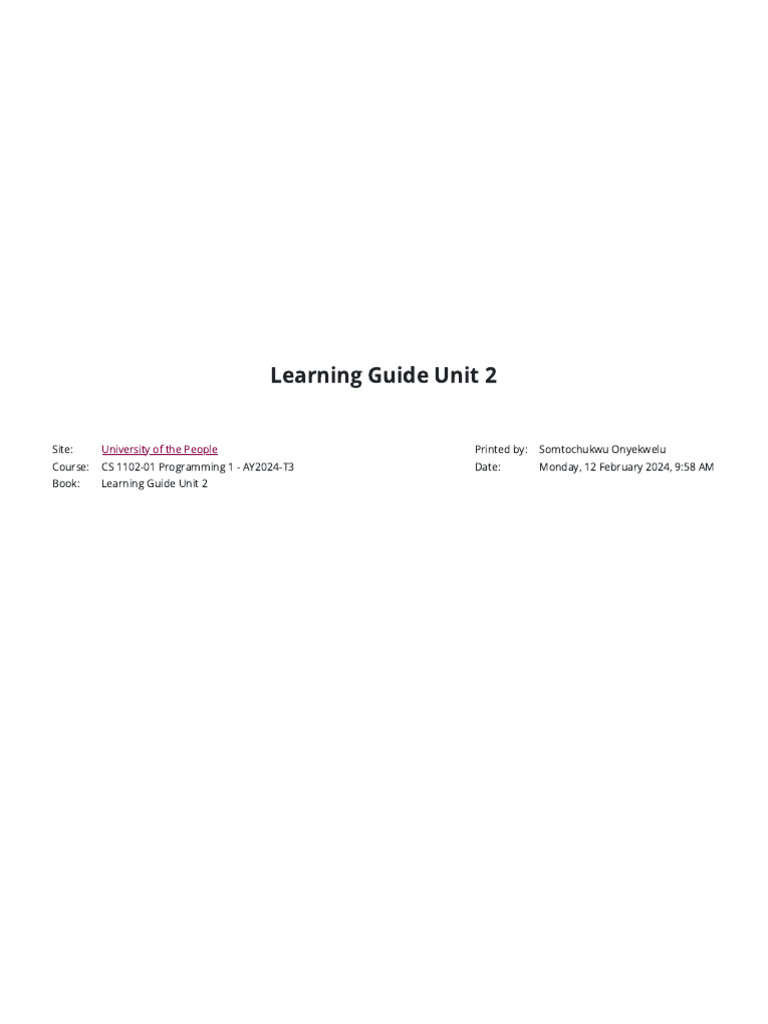 Learning Guide Unit 2 Home Pdf 