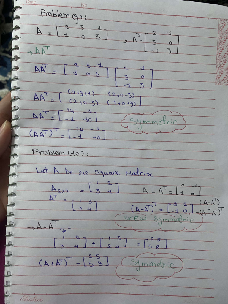 Linear Algebra Assignment (1) 22310 - Compressed | PDF