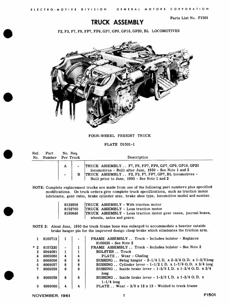 Blomberg Truck Assembly Parts List | PDF | Axle | Manufactured Goods