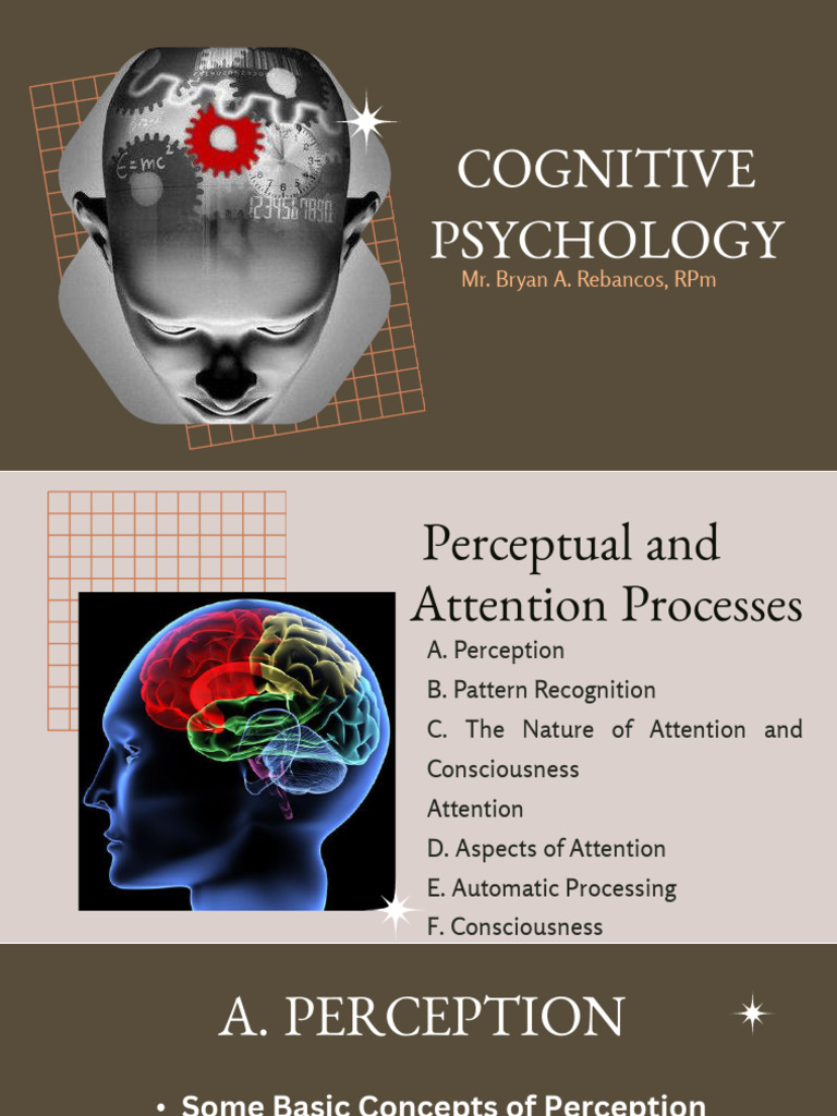 Cognitive Psychology 3 Perceptual and Attention Processes | PDF | Attention | Perception