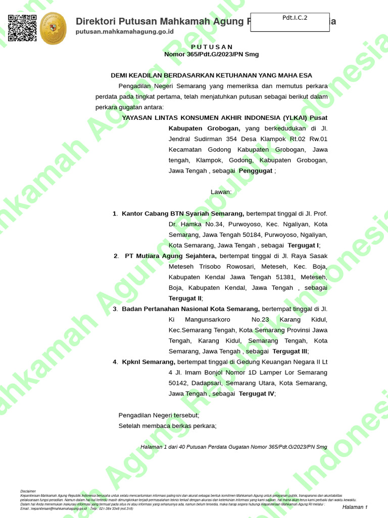 Putusan Perdata | PDF