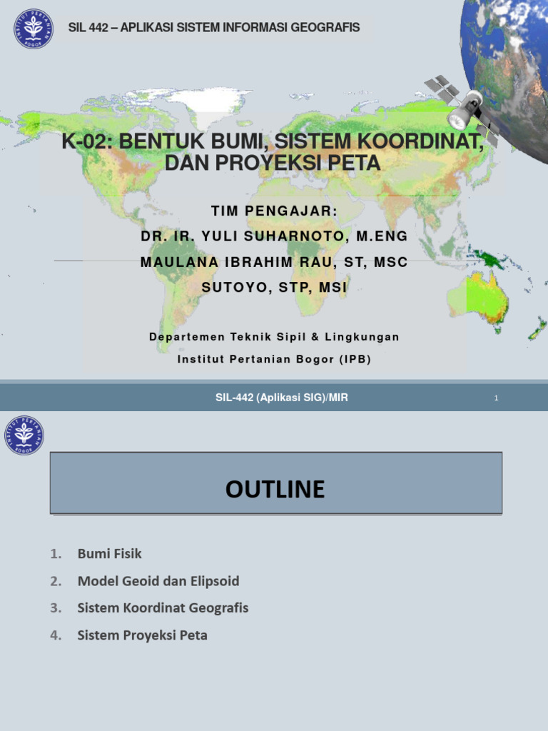 Proyeksi Peta dan Sistem Koordinat Bumi | PDF