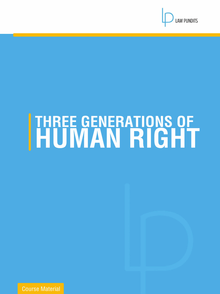Three Generations of Human Rights1 | PDF | Human Rights | Rights