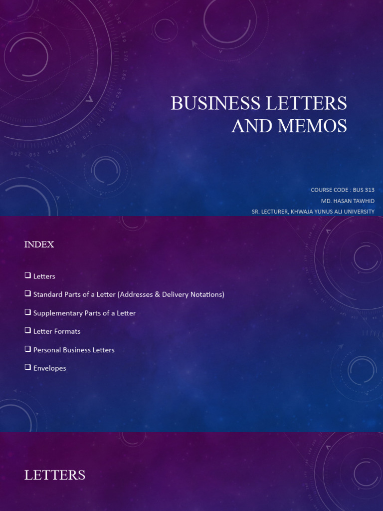 Business Letters and Memos | PDF | Memorandum | Mail