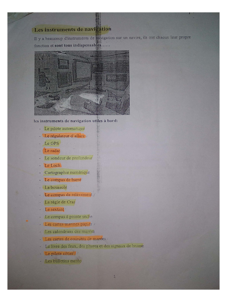 Les Instruments de Navigation | PDF