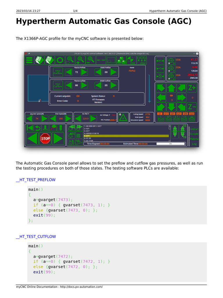 Hypertherm Automatic Gas Console Agc | PDF