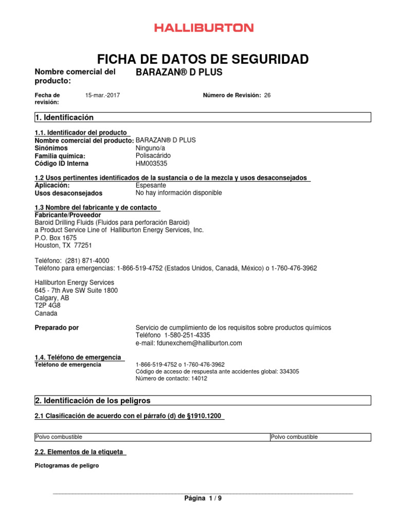 Barazan D Plus-Fds | PDF | Agua | Higiene Ocupacional
