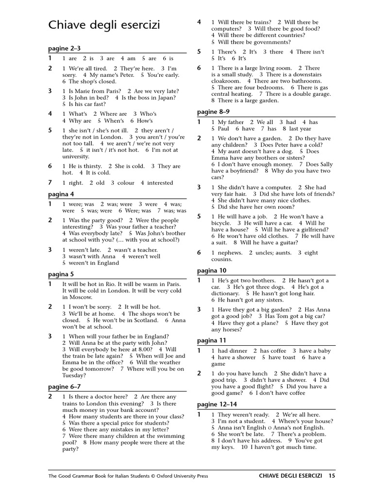 Good Grammar Book Answer Key | PDF