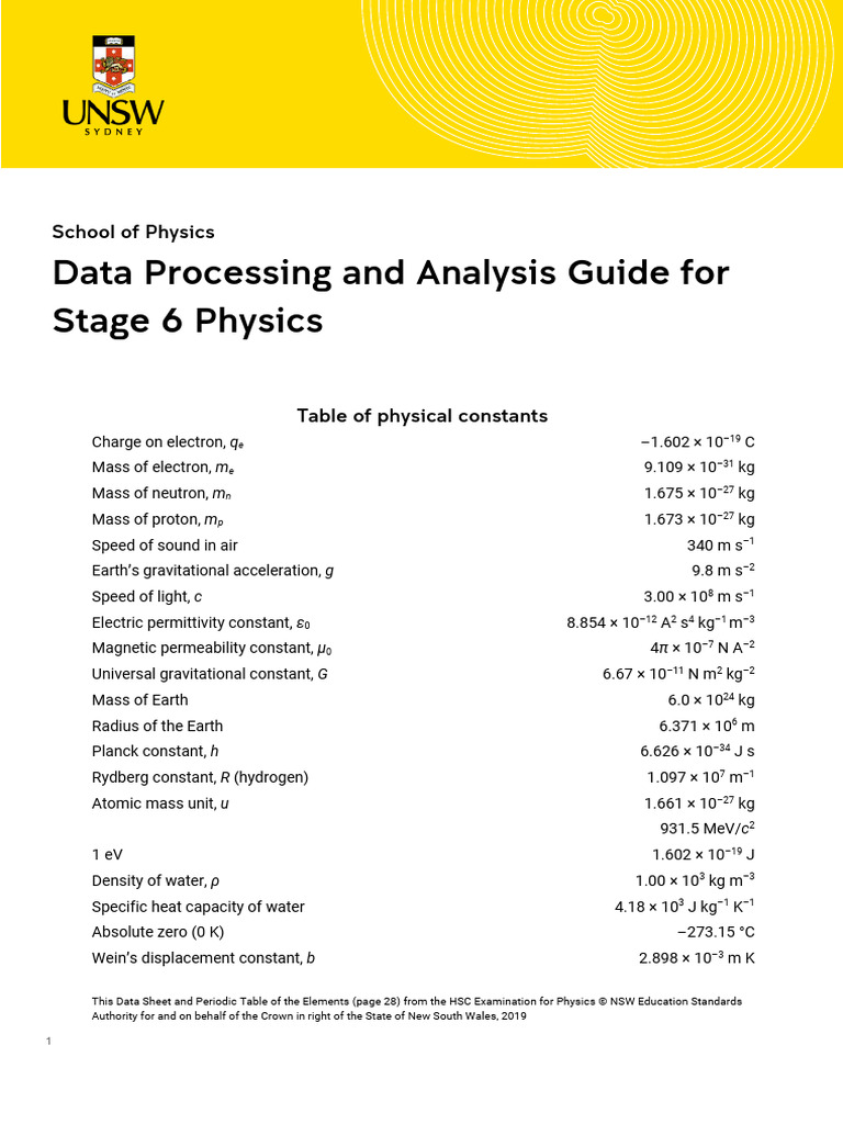 Data Processing and Analysis Guide For HSC Physics 0 | PDF | Significant Figures | Observational ...