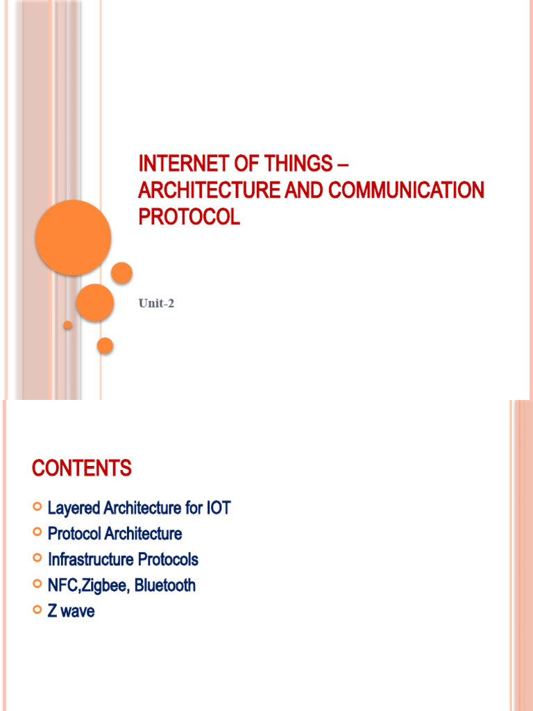 Internet of Things - Architecture and Communication Protocol | PDF