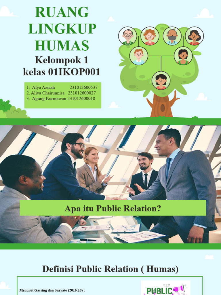 Dasar Dasar Humas - Ruang Lingkup Humas Kel 1 | PDF