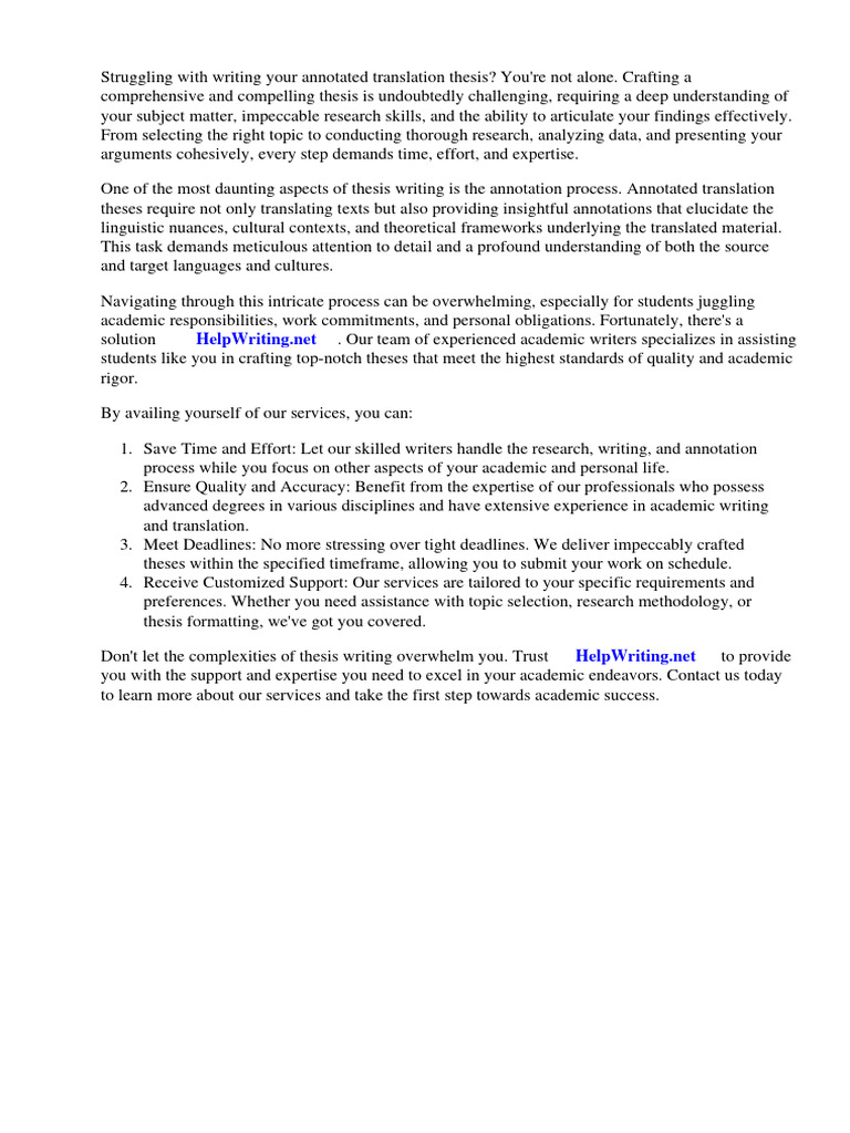 Annotated Translation Thesis PDF | PDF | Translations | Theory