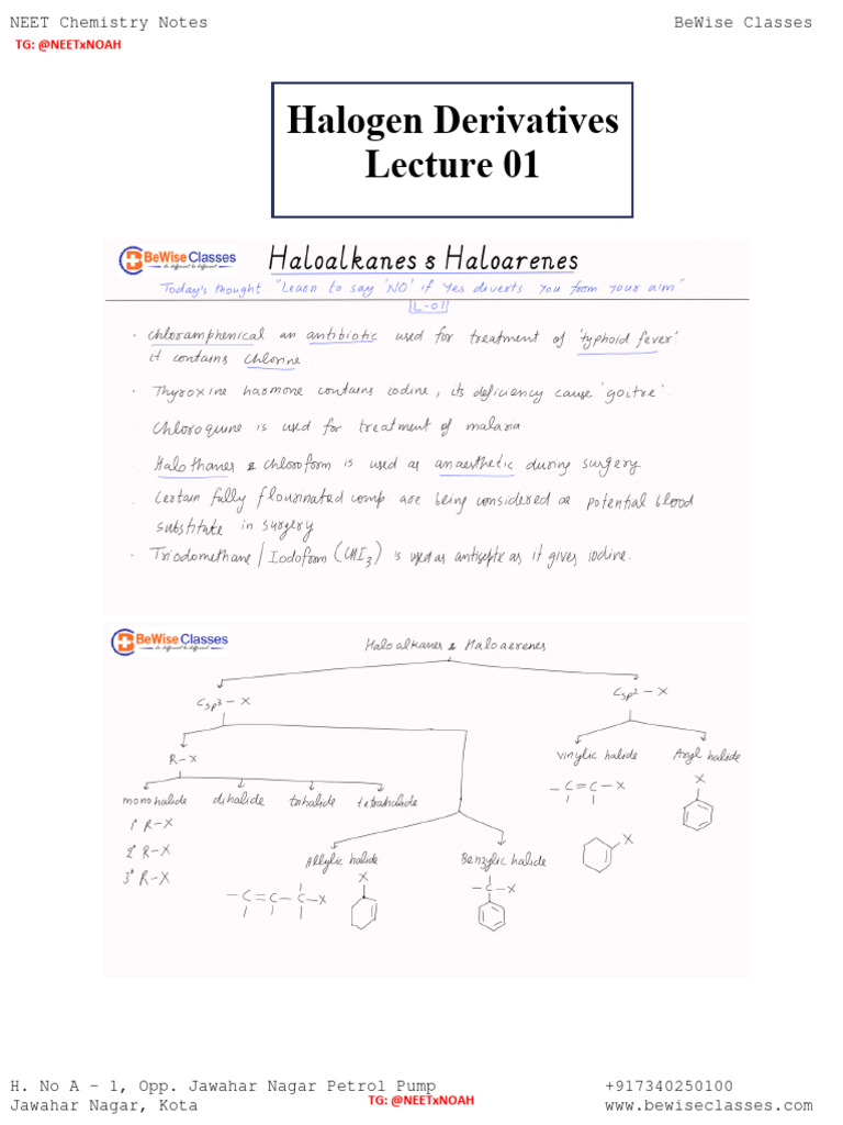 Halogen Derivatives | PDF | Ionization | Periodic Table