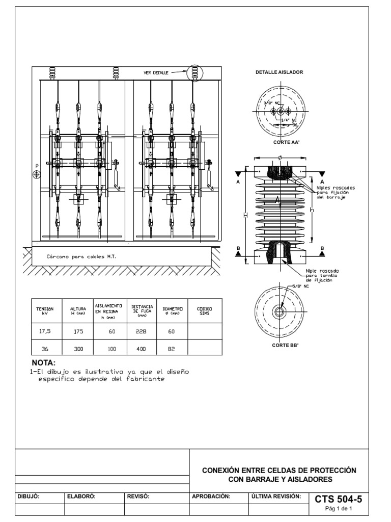 Cts 504-5 Disposición de Equipos en La Celda de Protección Del ...