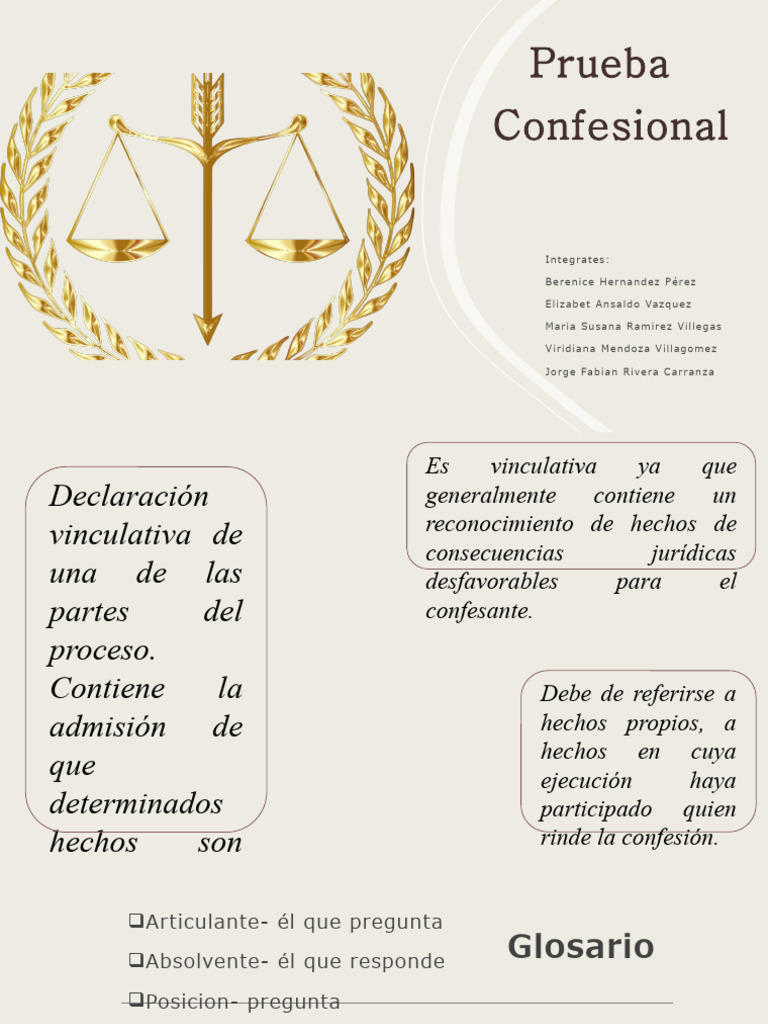 Prueba Confesional | PDF