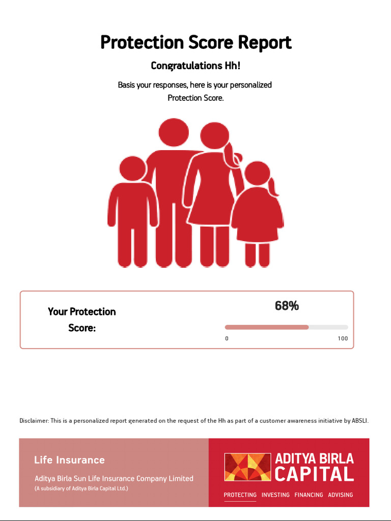 Personalized Protection Score Guide | PDF | Insurance | Life Insurance