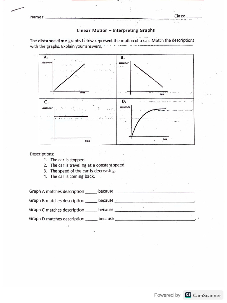 Worksheet Graphic Suvat 8TH | PDF