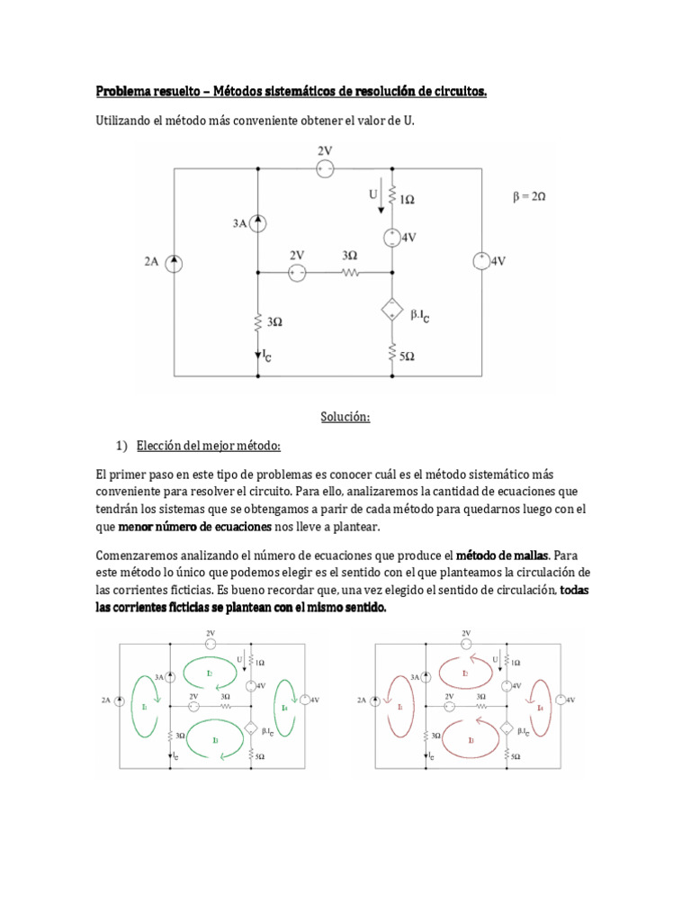 Ejercicios Circuitos Eléctricos 3 | PDF | Ecuaciones | Matemáticas