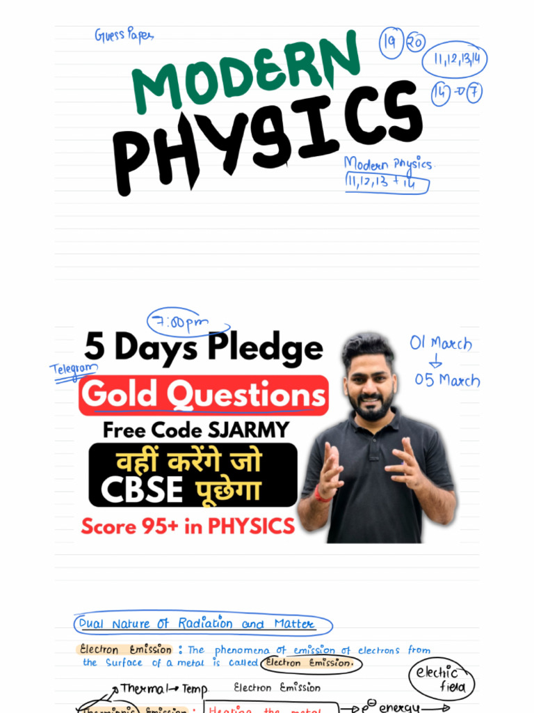 Modern Physics Marathon | PDF