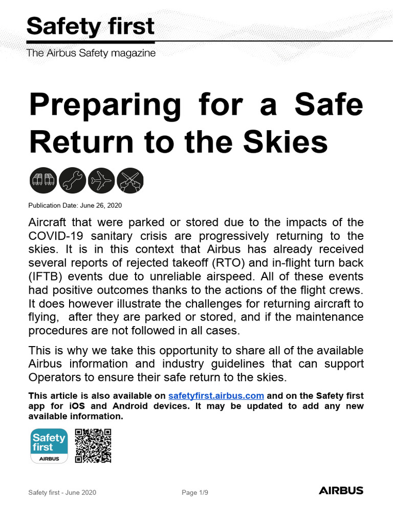 Aircraft Return Procedures Post-COVID | PDF | Aircraft | Flight Attendant