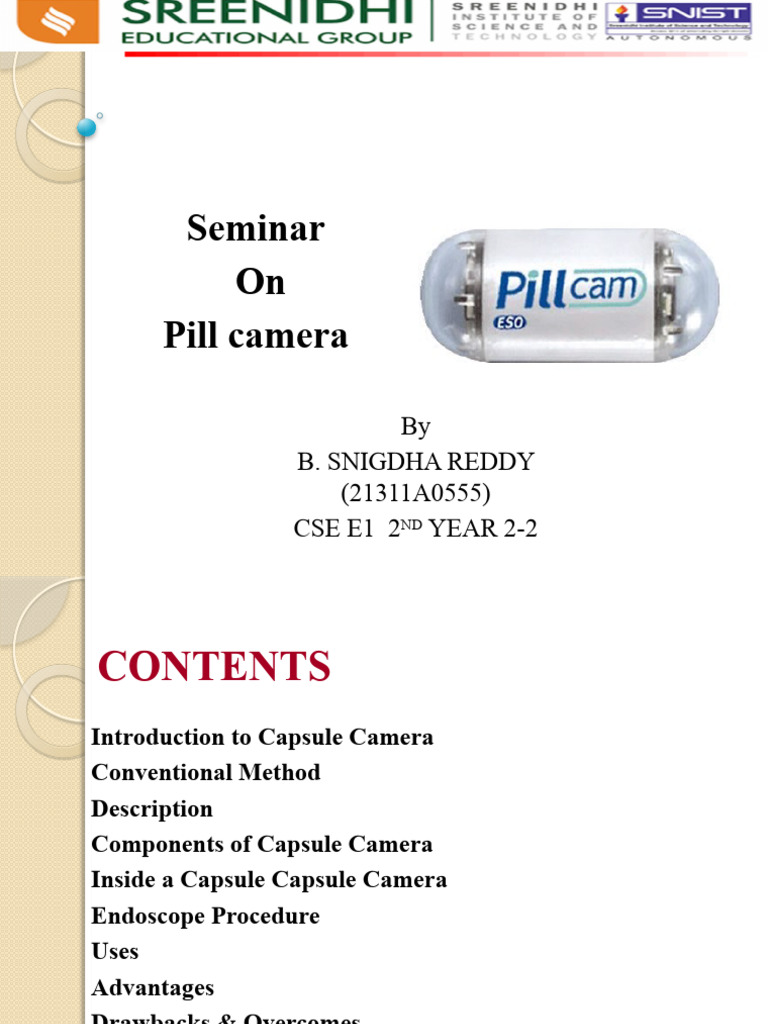 Pill Camera | PDF | Equipment | Electronics