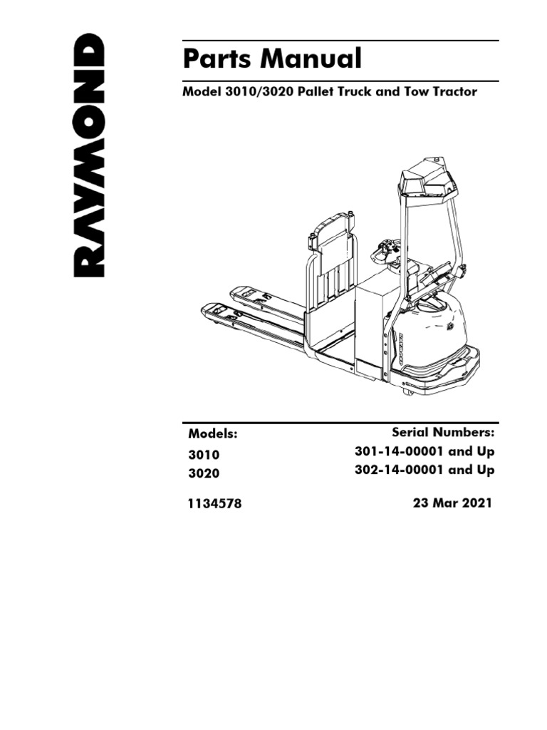 3010 3020 Pallet Tow Tractor - PM | PDF | Screw | Tractor