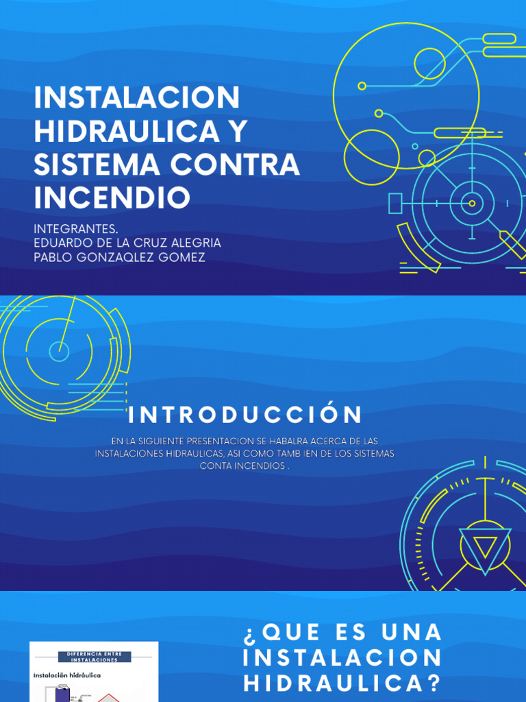 Presentacion 1 de Unidad 1 Instalaciones de Edificios | PDF | Agua | Sistema de rociadores ...