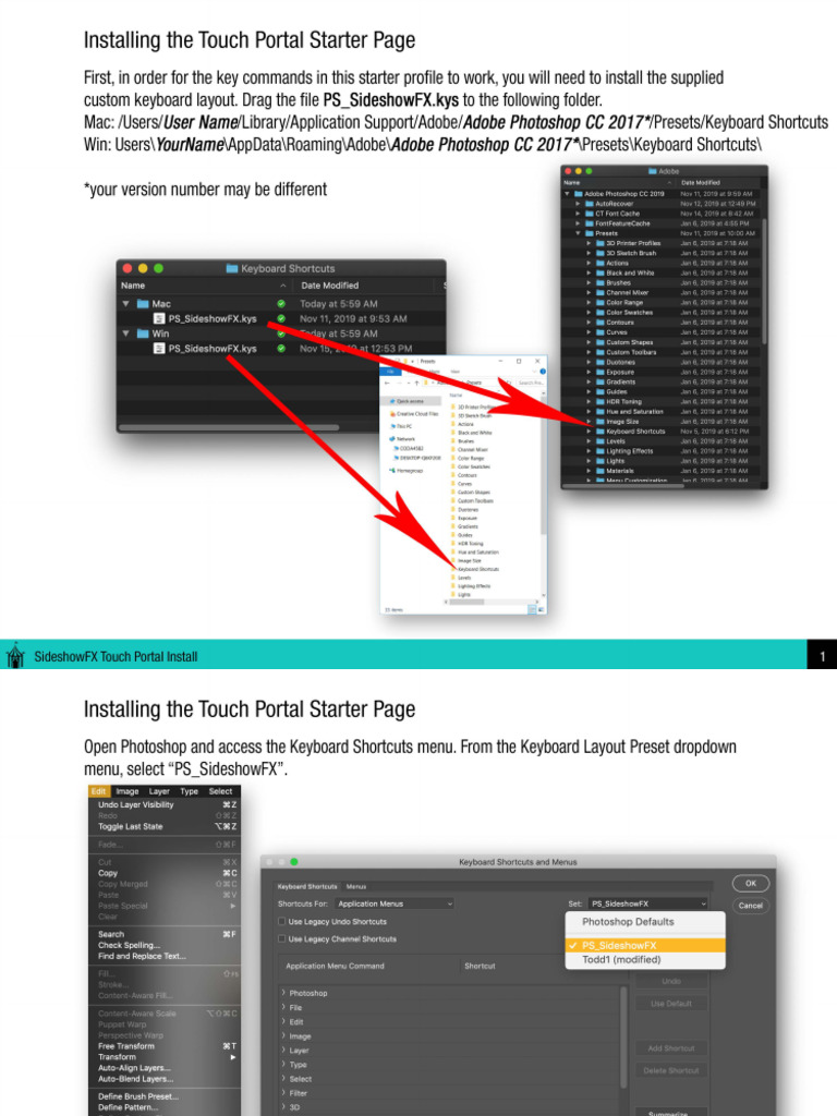 Touch_Portal_Starter_Installation_Photoshop | PDF