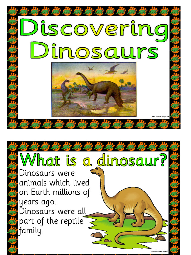 Dinosaurs | PDF