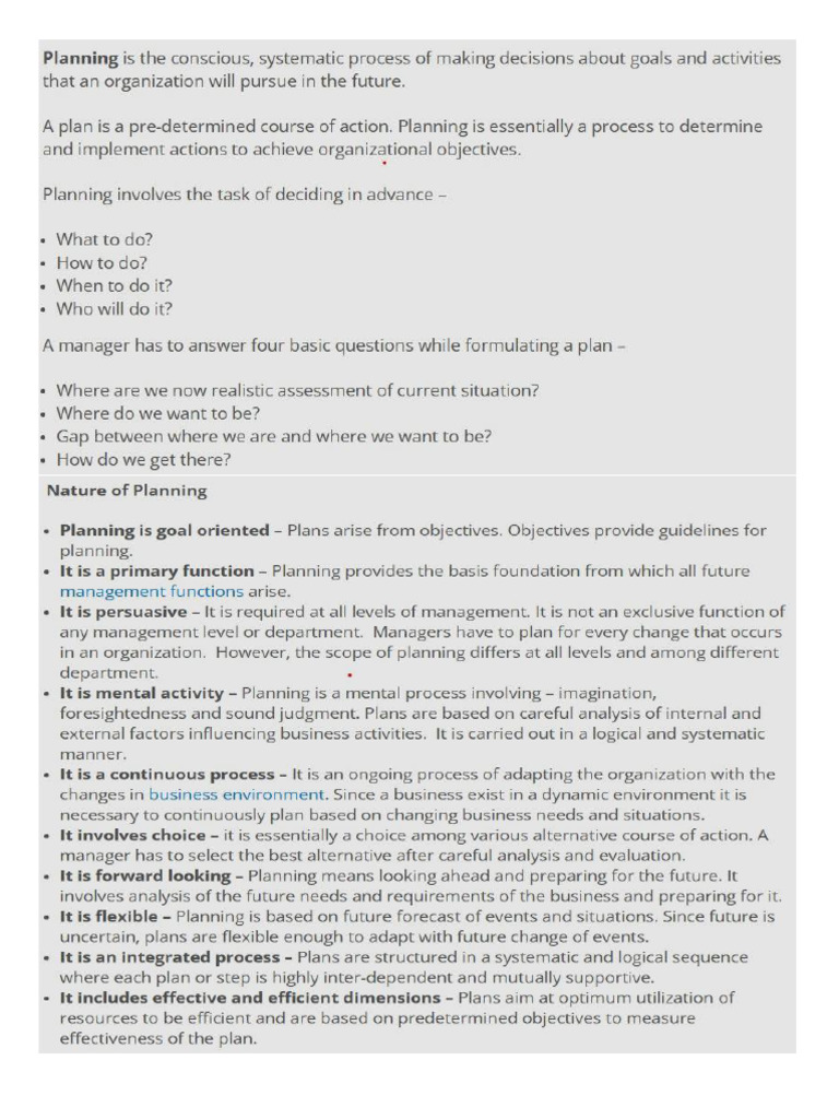 Planning Unit 2 | PDF