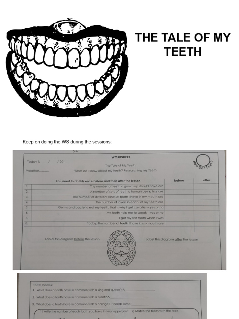 The Tale of My Teeth | PDF | Tooth | Dentistry Branches