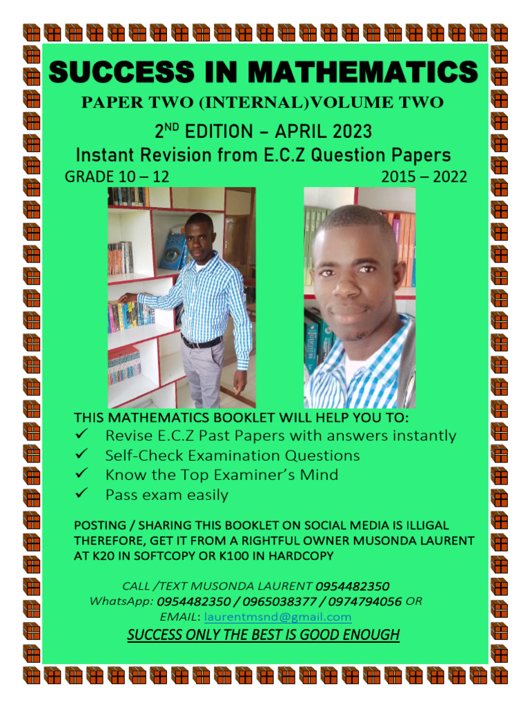 Success in Maths P2 - (2016 - 2022) 081826 | PDF | Mathematics | Science