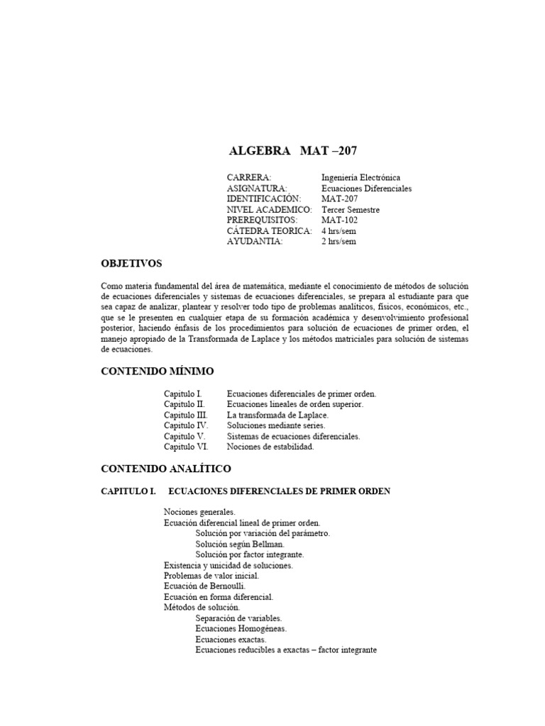 Mat 207 | PDF | Métodos y materiales de enseñanza