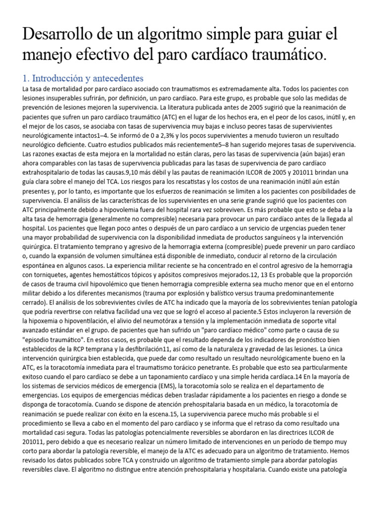 Development of A Simple Algorithm To Guide The Effective Management of ...